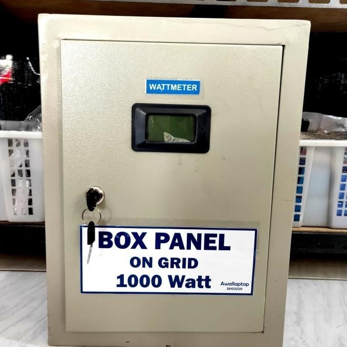 Jual box panel ON grid GTI grid tie inverter 1000w solar panel solar ...