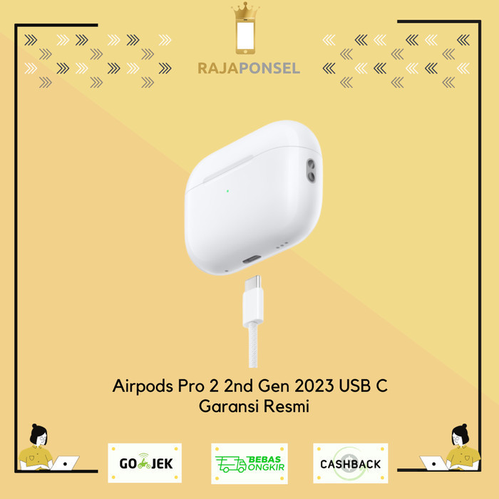 Jual Airpods Pro 2 2nd Gen 2023 USB C Magsafe Wireless MTJV3 (RESMI) | Shopee Indonesia