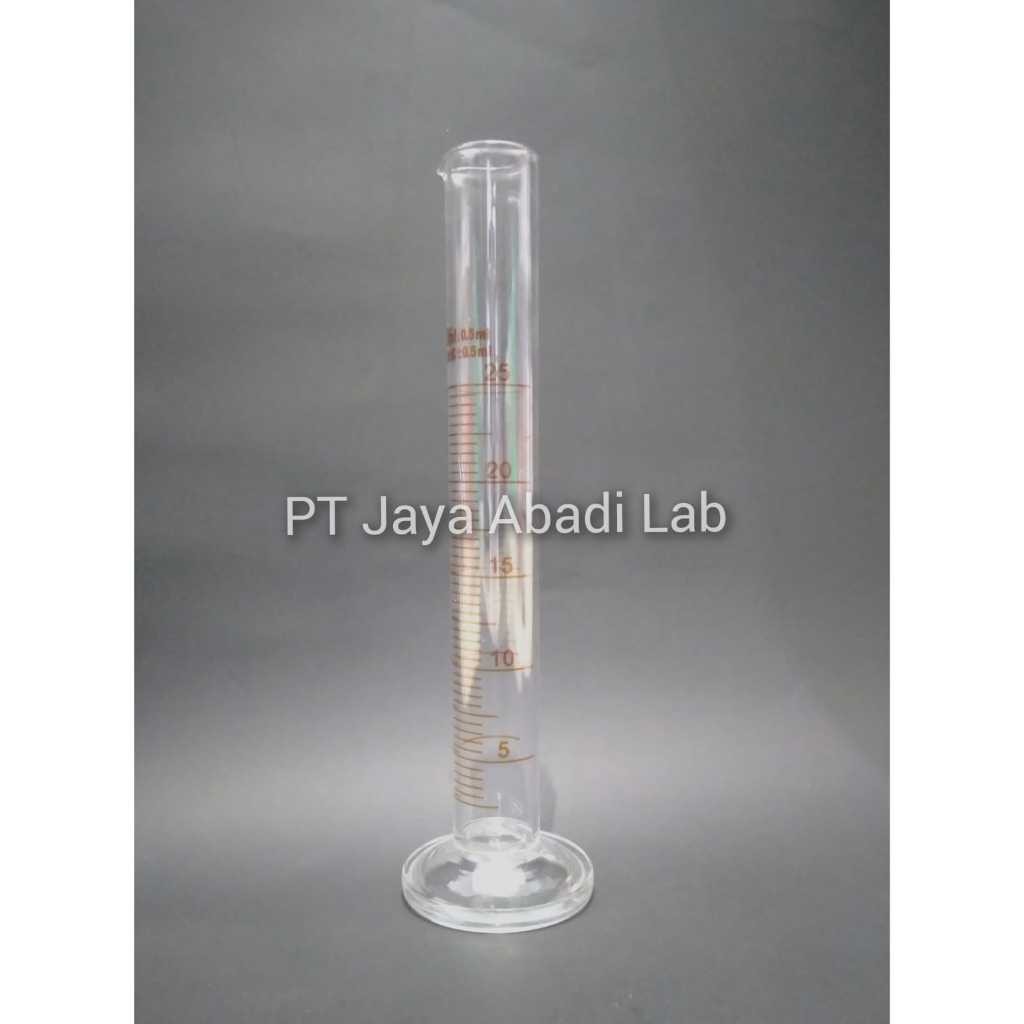 Jual tabung ukur kaca 25 ml measuring cylinder gelas ukur kaca | Shopee ...