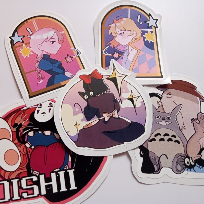 Jual GHIBLI STICKER || Stiker ghibli || Kiki || Totoro || Howl's moving ...