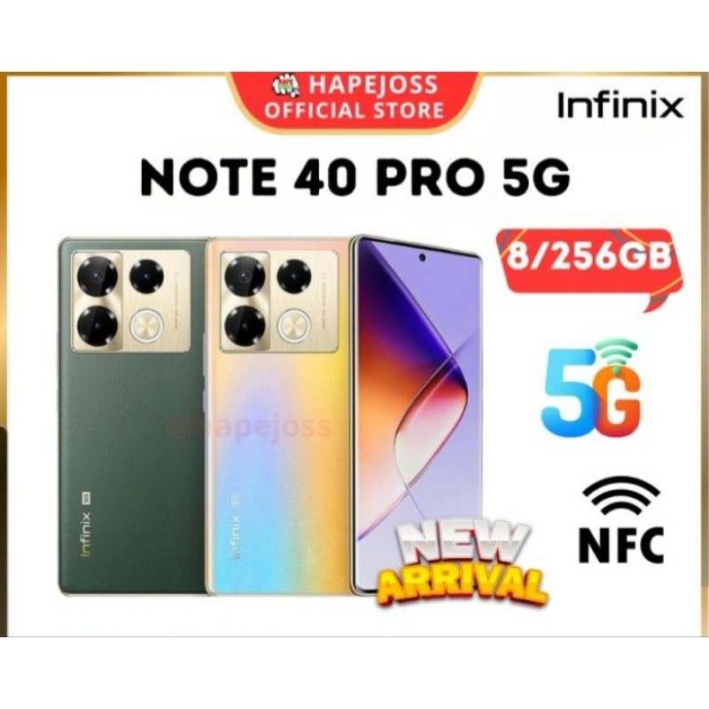 Jual INFINIX NOTE40 PRO 5G 8/256GB GARANSI RESMI SEGEL | Shopee Indonesia