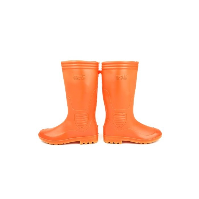 Jual Sepatu Boot Tinggi Ando Orange Kebersihan | Shopee Indonesia