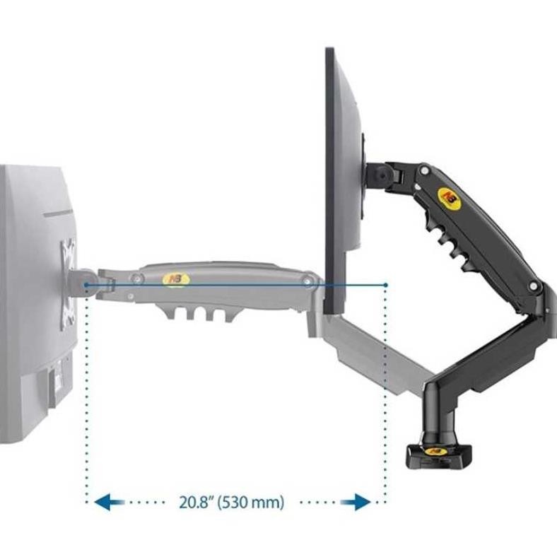 Jual NORTH BAYOU UNIVERSAL MONITOR ARM BRACKET 2-9KG 17-30 INCH - NB ...