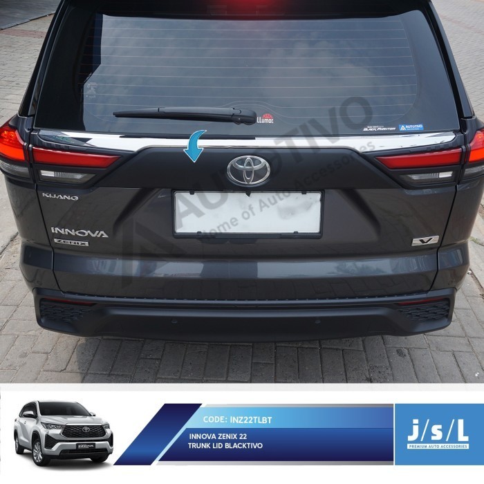 Jual Innova Zenix Trunk Lid Blacktivo Jsl Lis Bagasi Hitam Doff Ori ...