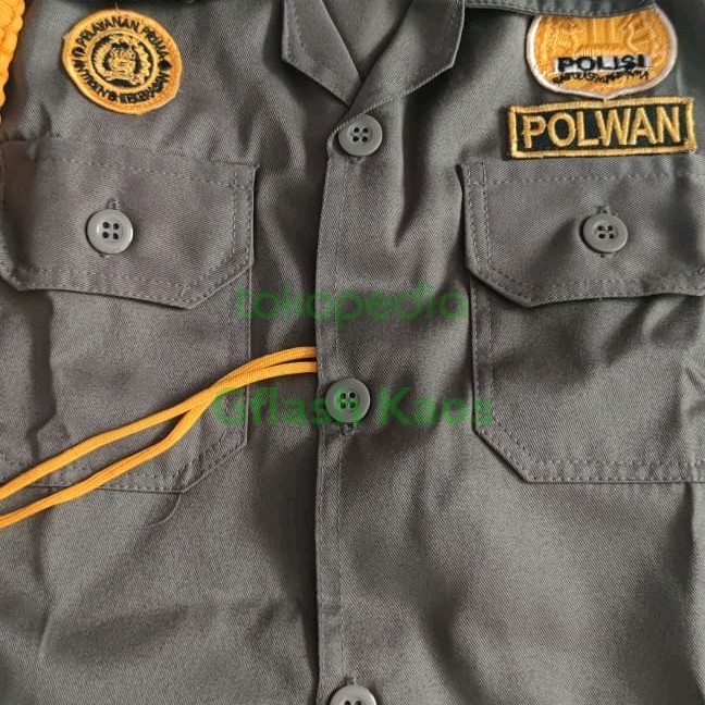 Jual Baju Seragam Profesi Anak Polwan Kostum Setelan Polisi Cewek ...