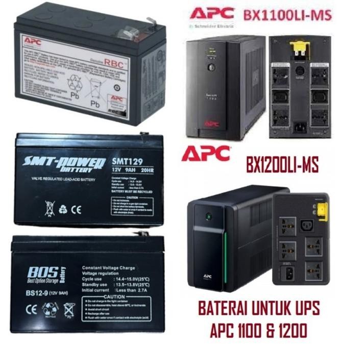 Jual Aki Baterai Battery Ups Apc BX1100 LI-MS. SMT POWER SMT129 12V 9Ah ...