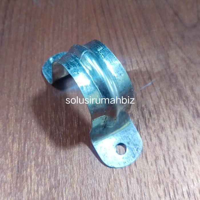 Jual ~~~~~] perpcs Klem seng 1 inch plat pipa seng 1" omega besi plat ...