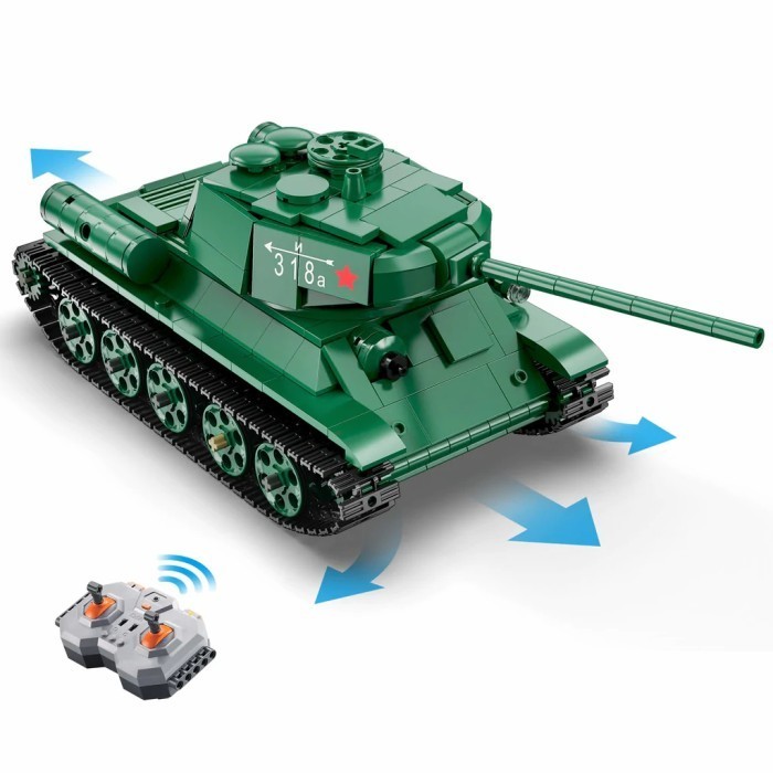 Jual Double E Cada Master Bricks T-34 Medium Tank Rc 2.4Ghz | Shopee ...