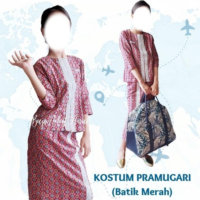 Jual Fg-7 Baju Pramugari Anak Baju Batik Pramugari Anak Kostum ...