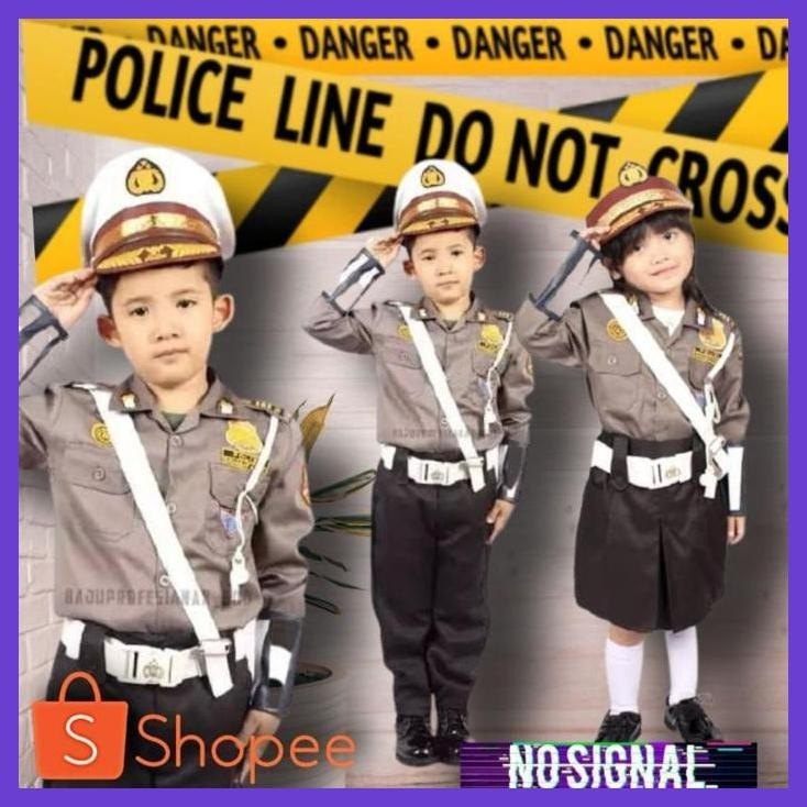 Jual New Baju Seragam Polisi Anak / Pocil / Polisi Cilik / Seragam Anak ...