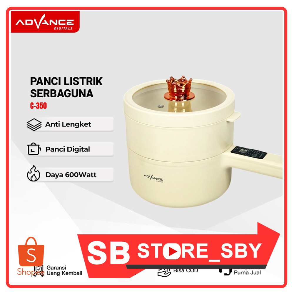 Jual Panci Listrik Advance C-350 Electric Cooker Serbaguna | Shopee Indonesia
