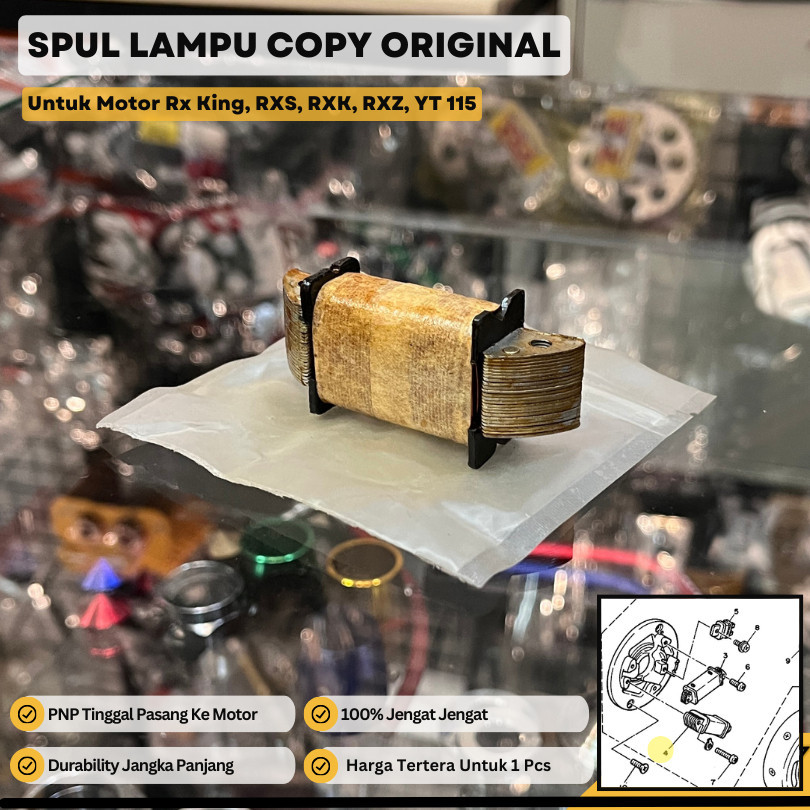 Jual Spull Spul Lampu DC Fullwave Full Wave RX KING RXS YT115 MODEL ...