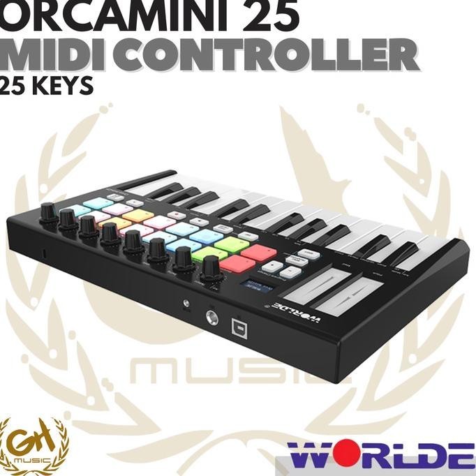 Jual Worlde Orca Mini 25 Midi Controller Keyboard | Shopee Indonesia