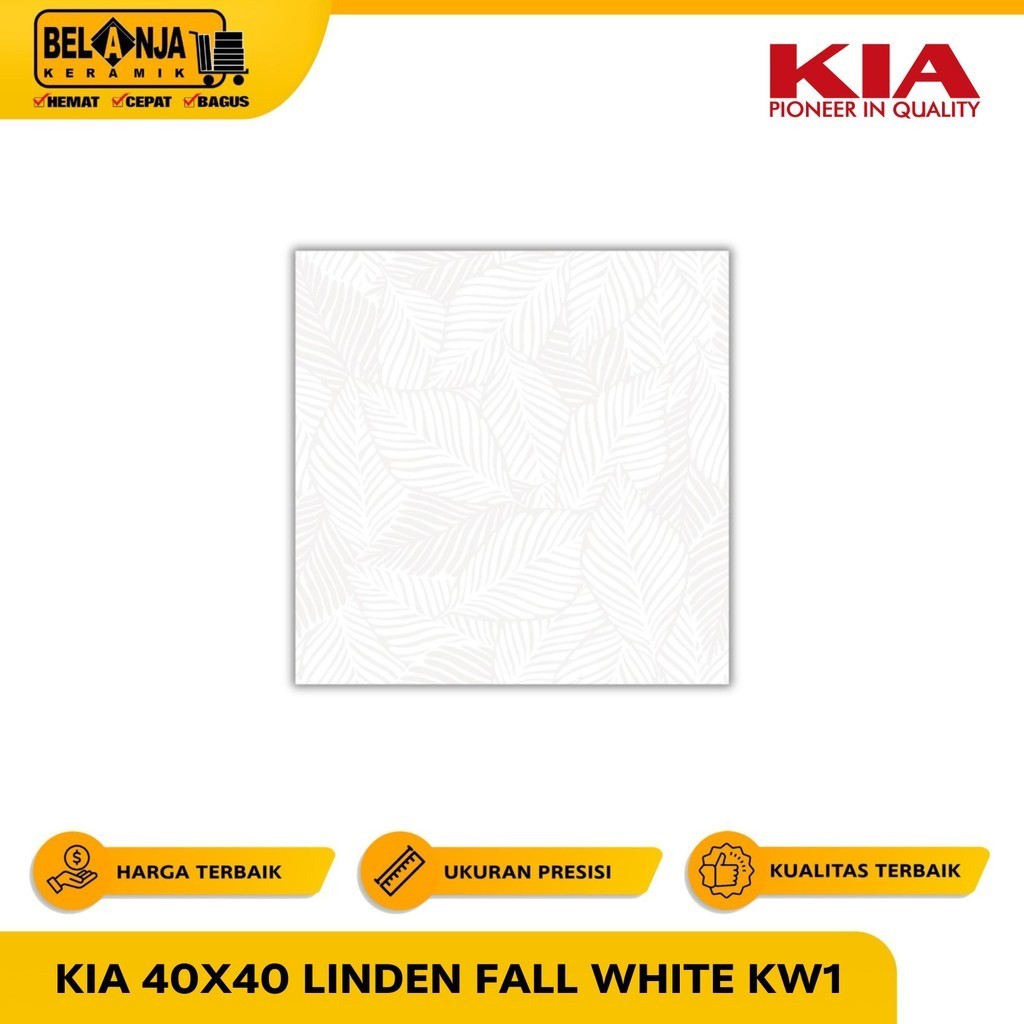 Jual KIA FT 40X40 LINDEN FALL WHITE KW1 | Shopee Indonesia