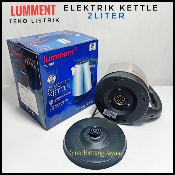 Jual LUMMENT KETTLE ELEKTRIK 2 L KL601 STAINLESS / TEKO LISTRIK LUMMENT ...