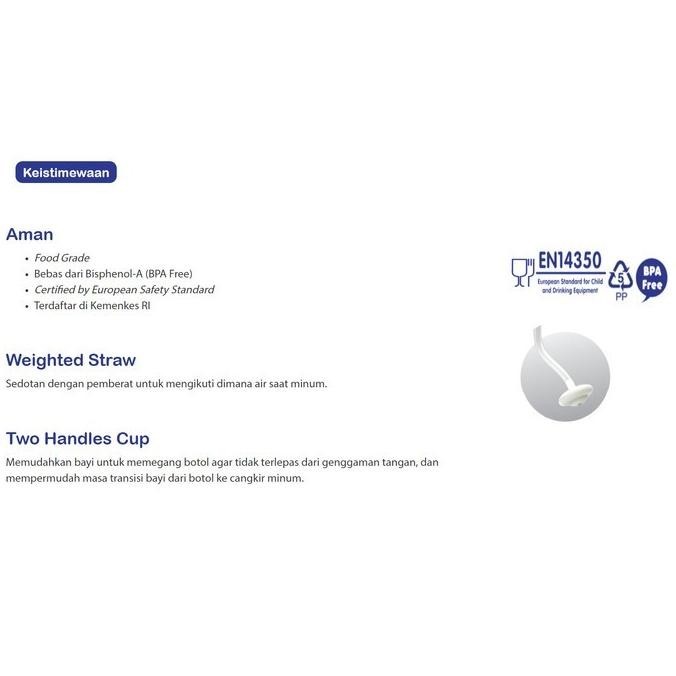 Jual Baby Safe Jp019 Botol Minum Pemberat Training Cup Weighted Straw Perkasa_Id | Shopee Indonesia