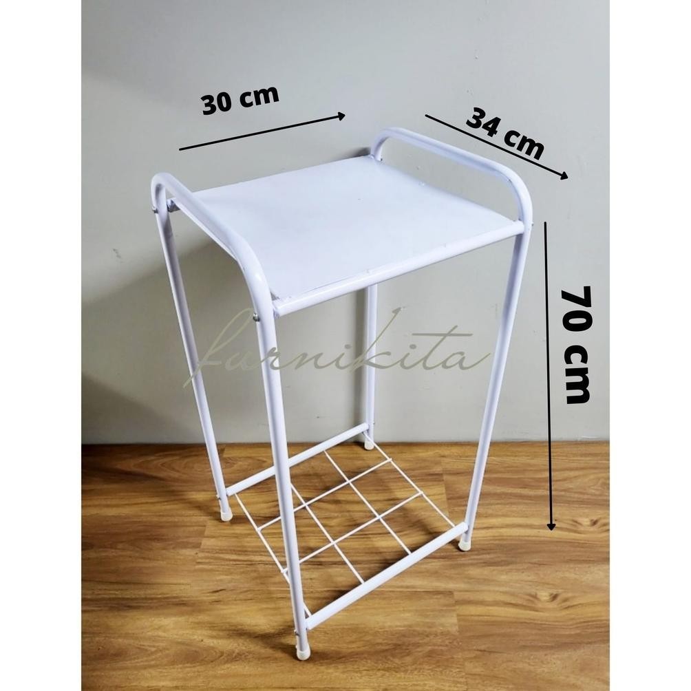 Jual MEJA DISPENSER RAK GALON BESI SUSUN 2 PLAT PUTIH | Shopee Indonesia