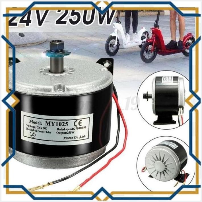 Jual [SMR] DC MOTOR MY1025 24V 14A 250W UNTUK E SKUTER GO-KART W BARU ...