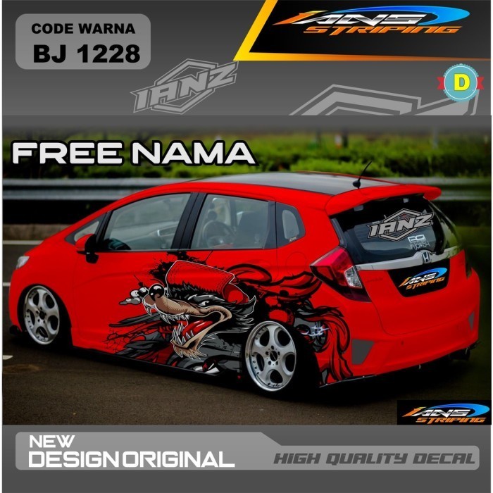 Jual Stiker Variasi Mobil Agya / Variasi Decal Mobil Honda Jazz / Decal ...