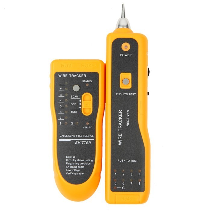 Jual LAN Network Tester Kit Line Finder Wire Tracker Cat5 Cat6 RJ45 UTP ...