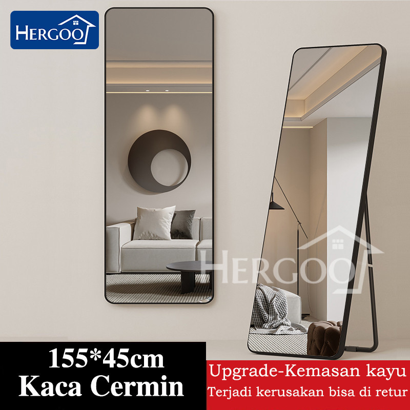Jual [berdiri & digantung] Standing mirror Cermin standing155 X 45 CM ...