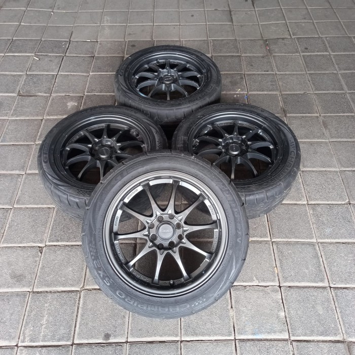 Jual VELG SECOND MOBIL CE28 RING 16 + BAN GR RADIAL SX2 205 55 R16 JAZZ RS | Shopee Indonesia