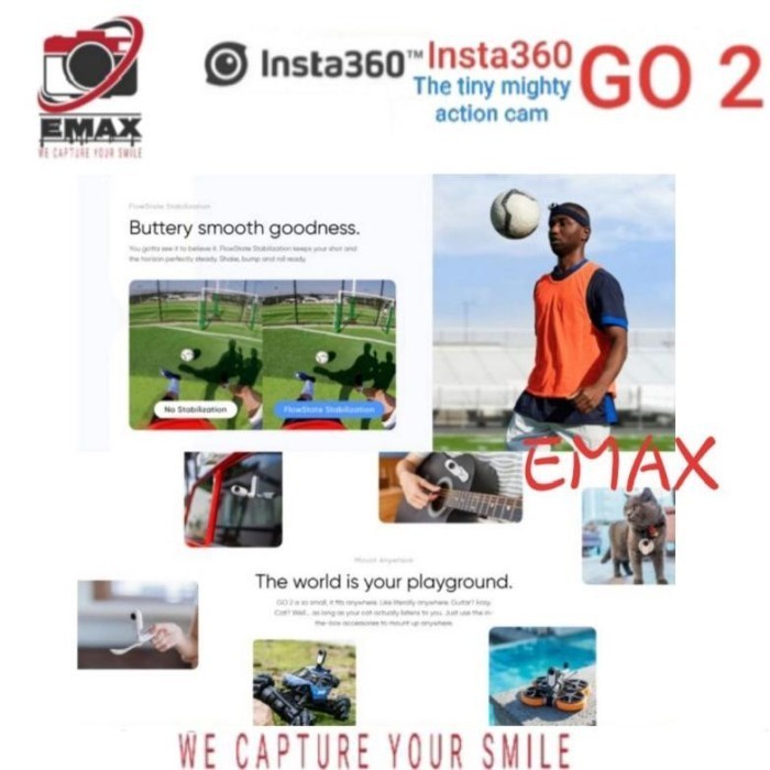 Jual Insta360 Go 2 The Tiny Mighty Actioncam Camera Insta 360 Go 2 Insta360 | Shopee Indonesia