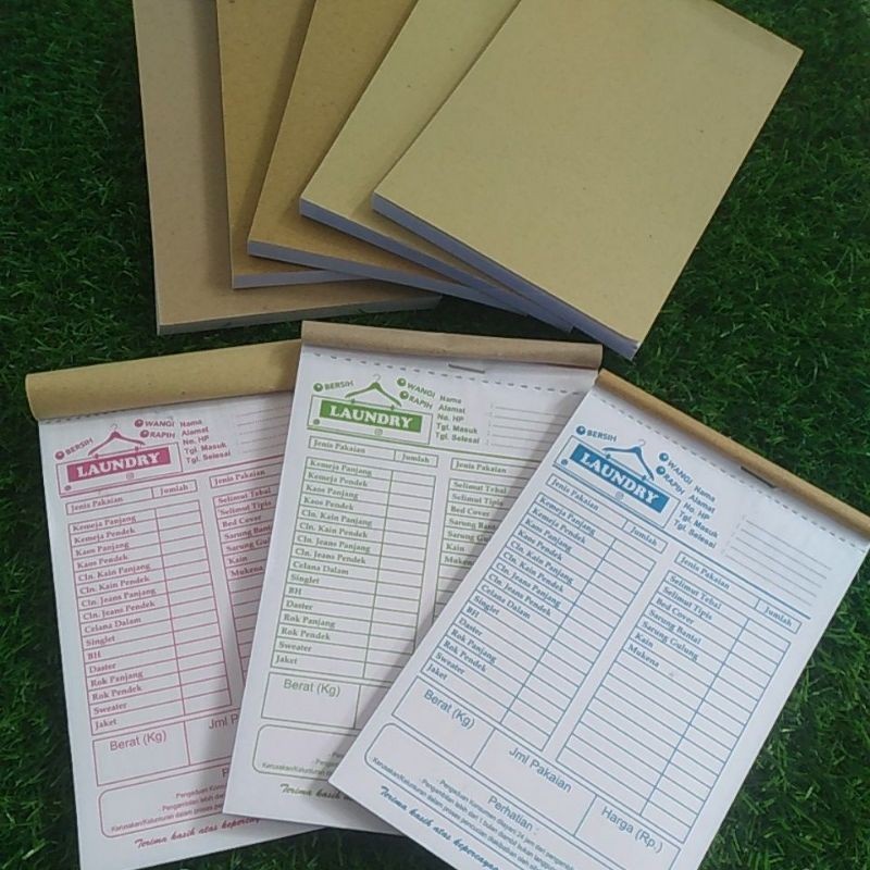 Jual 100 LEMBAR NOTA LONDRY 2 RANGKAP | Shopee Indonesia