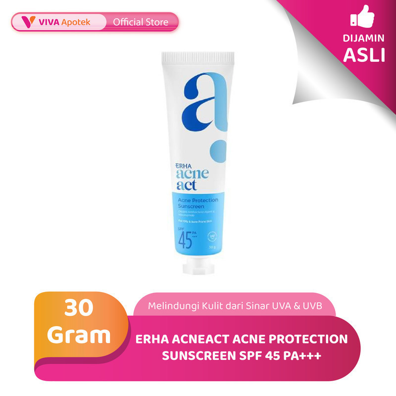 Jual Erha Acneact Acne Protection Sunscreen SPF 45 PA+++ (30 Gram ...