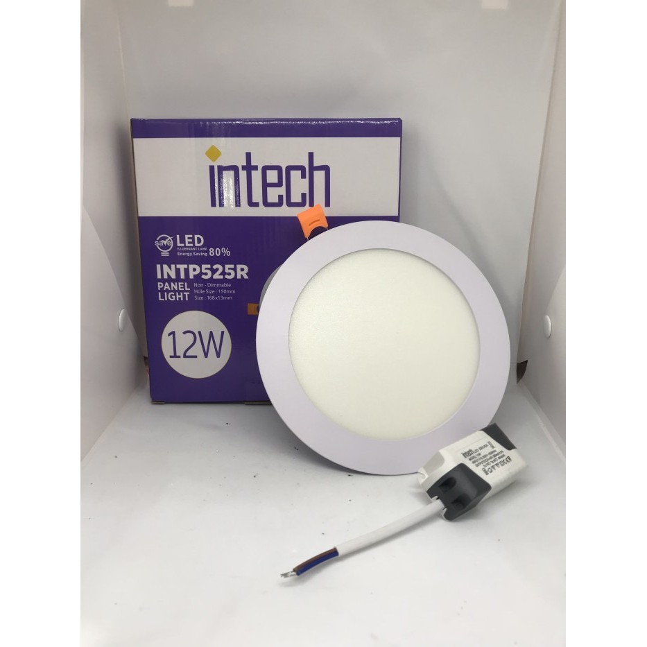 Jual LAMPU DOWNLIGHT LED PANEL 12WATT 12 WATT INTECH BULAT | Shopee ...