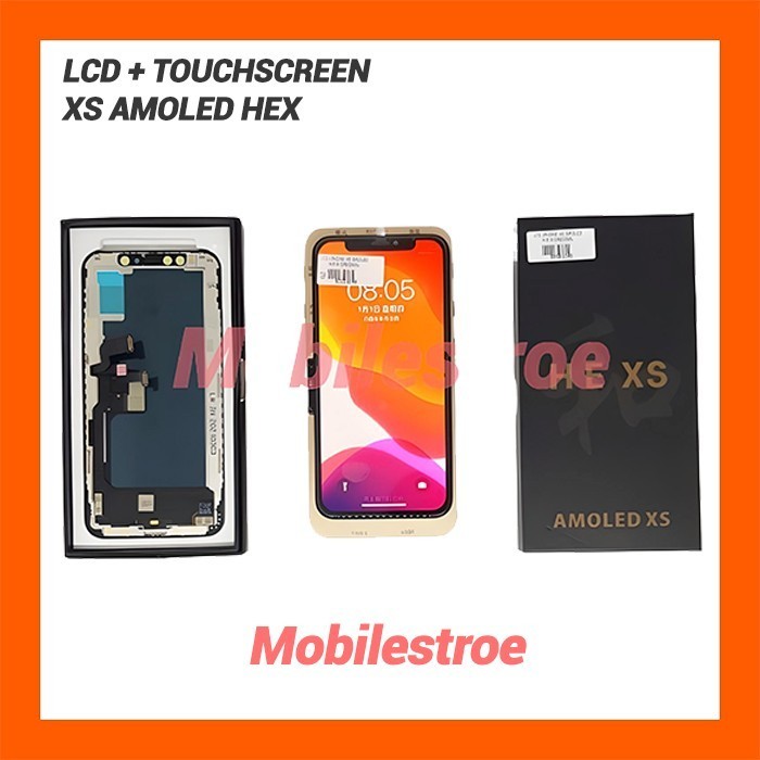 Jual LCD + TOUCHSCREEN IPHONE XS AMOLED (MERK HEX ) | Shopee Indonesia