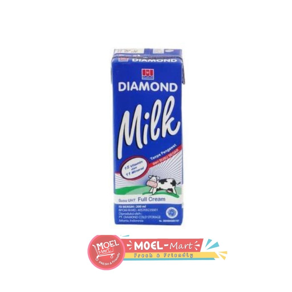 Jual DIAMOND Milk UHT Full Cream 200ml | Shopee Indonesia