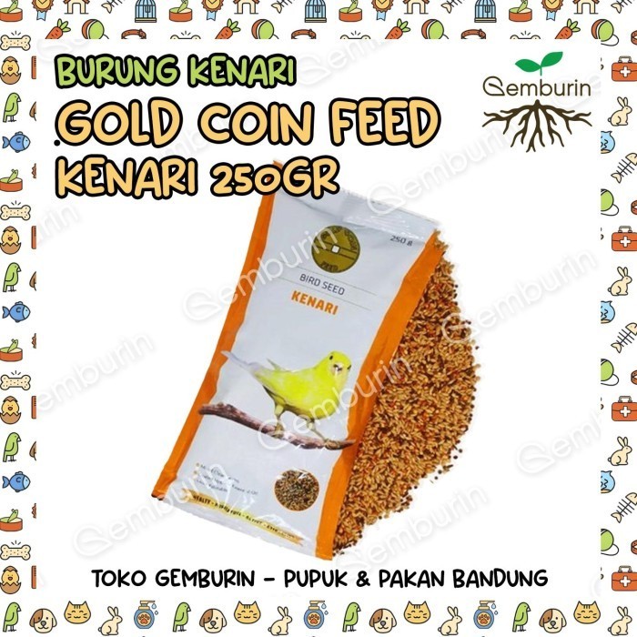 Jual Gold Coin Kenari Special Mix Blend Pakan Pokok Lengkap Burung ...