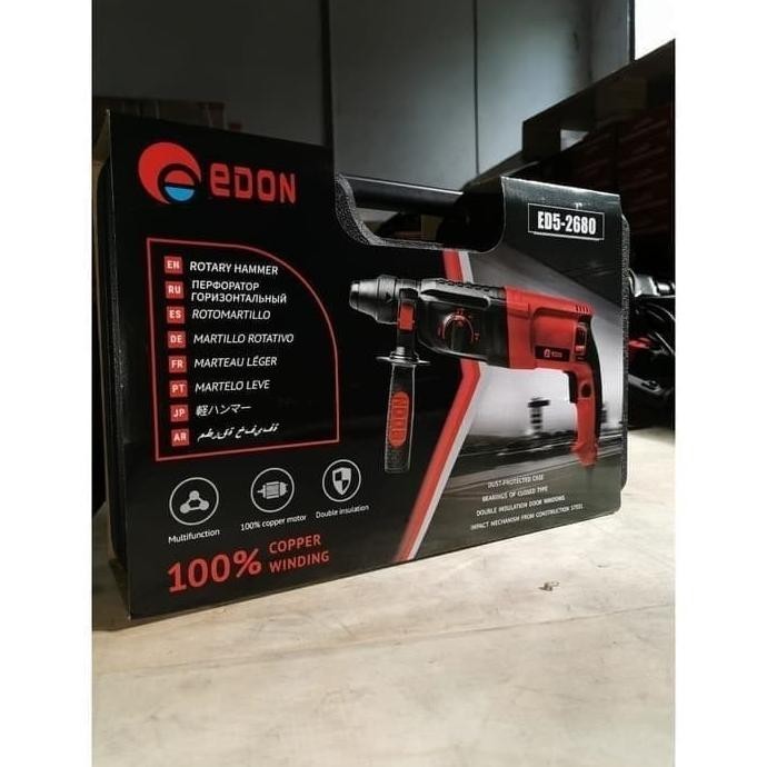 Jual Mesin Bor Hammer Edon Ed5-2680 Mesin Bobok Beton Tembok Sds Plus. | Shopee Indonesia