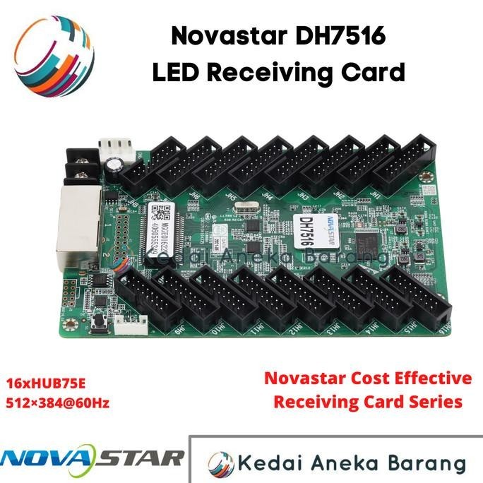 Jual Novastar DH7516 LED Receiving Card RC Videotron 16 PORT HUB75 ...