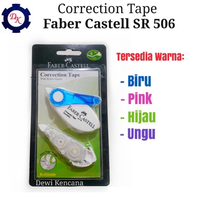 Jual Correction Tape Faber-Castell / Tipe-X Roll + Refill (Uk.6 Mx5Mm ...
