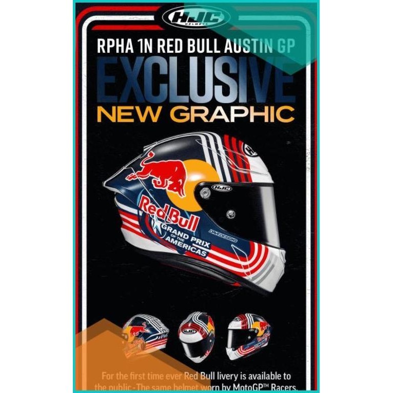 Jual HELM HJC RPHA 1 N RPHA1N - RED BULL AUSTIN GP 13m4yZ4 limited ...