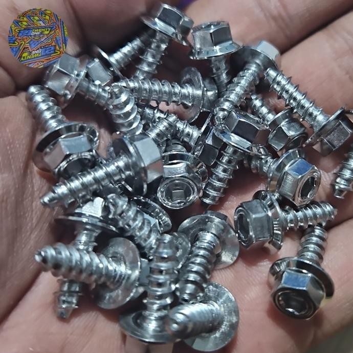 Jual probolt baut body yamaha stenlis stanlis anti karat Jacks Autocar | Shopee Indonesia