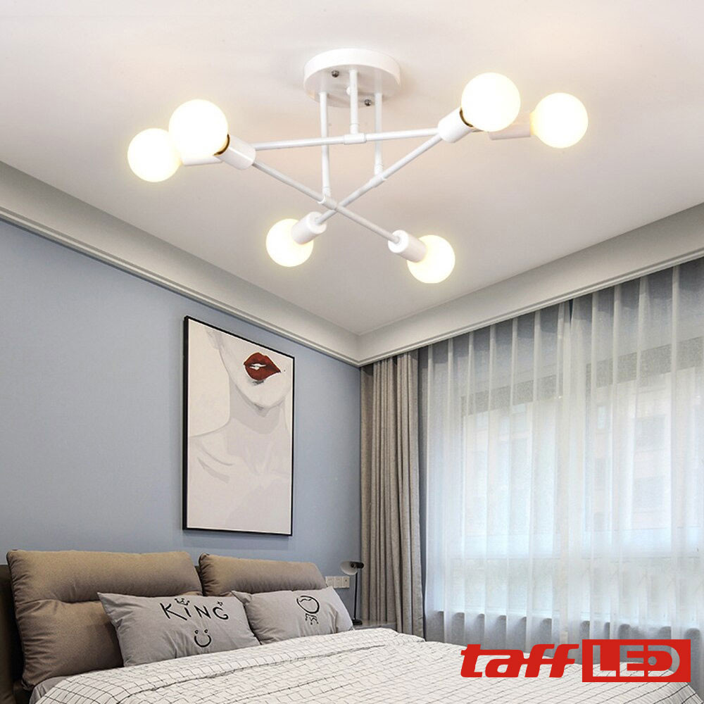 Jual Fitting Lampu Plafon LED Minimalis Ceiling 6 Head E27 220V - X099 ...