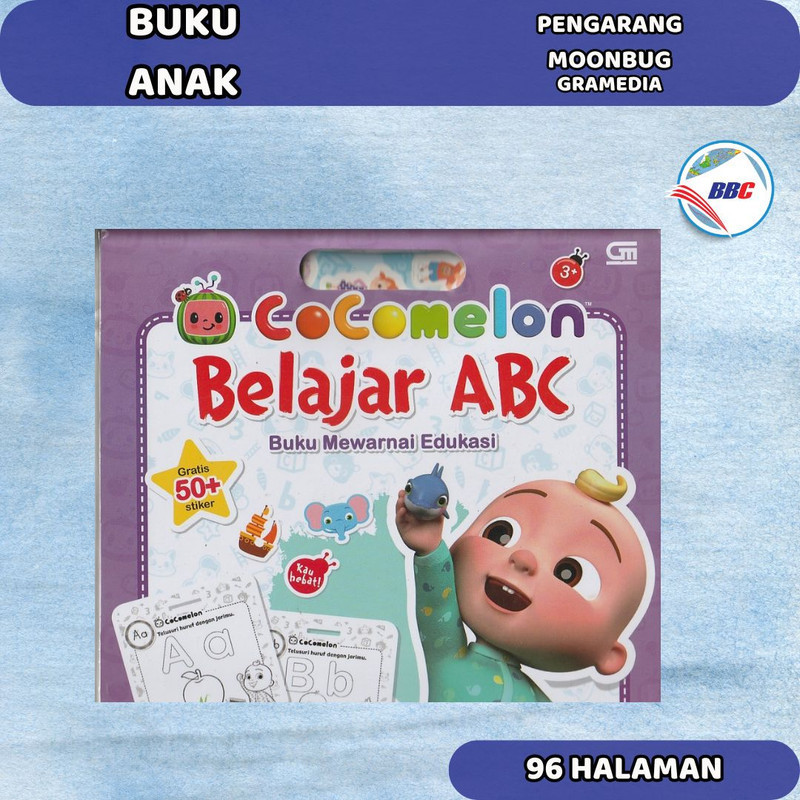 Jual BUKU COCOMELON: BELAJAR ABC BUKU MEWARNAI EDUKASI | Shopee Indonesia