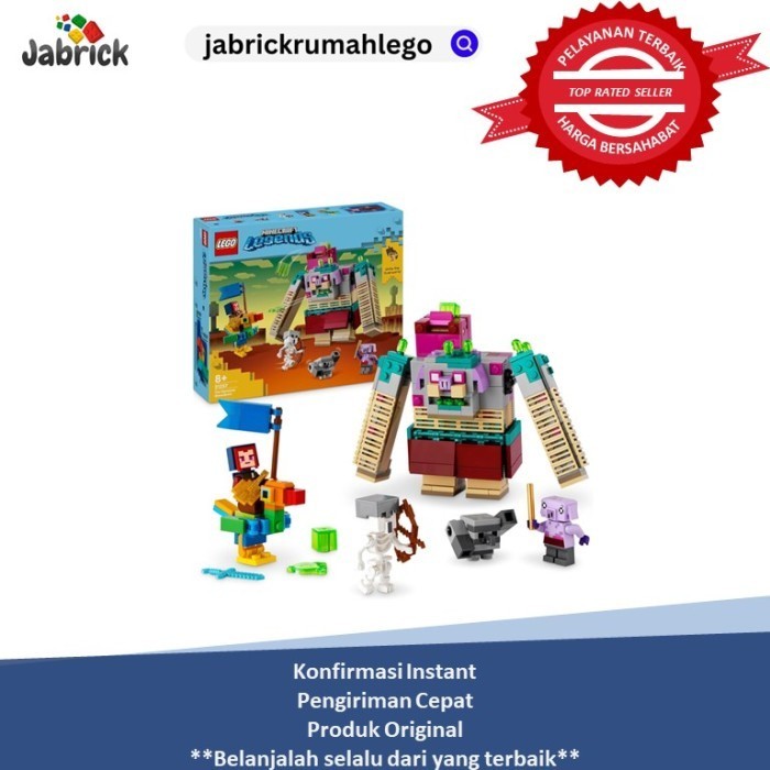 Jual LEGO 21257 Minecraft Legends The Devourer Showdown Set | Shopee ...