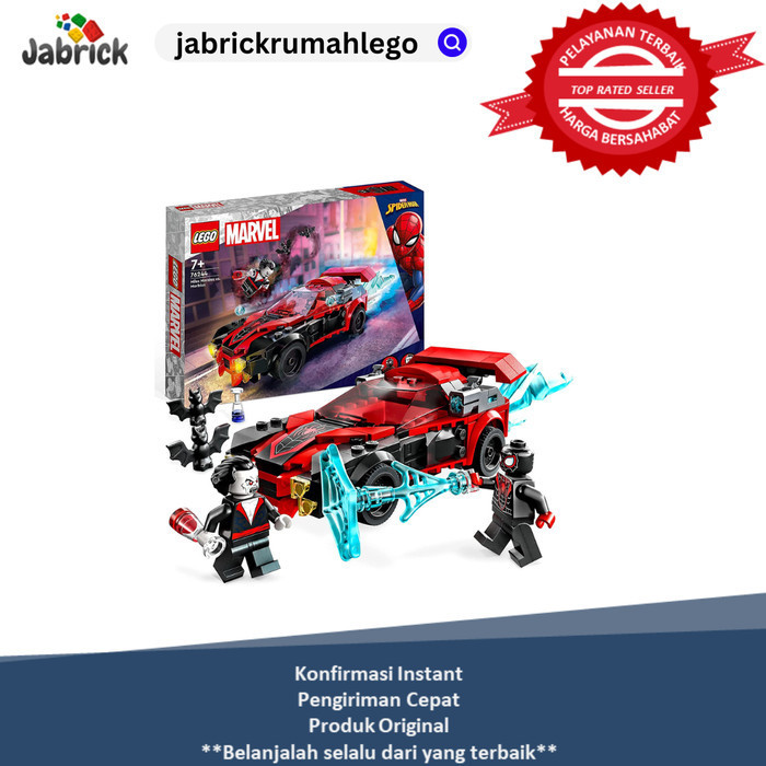 Jual LEGO 76244 Marvel Miles Morales vs. Morbius, Spider-Man Building ...