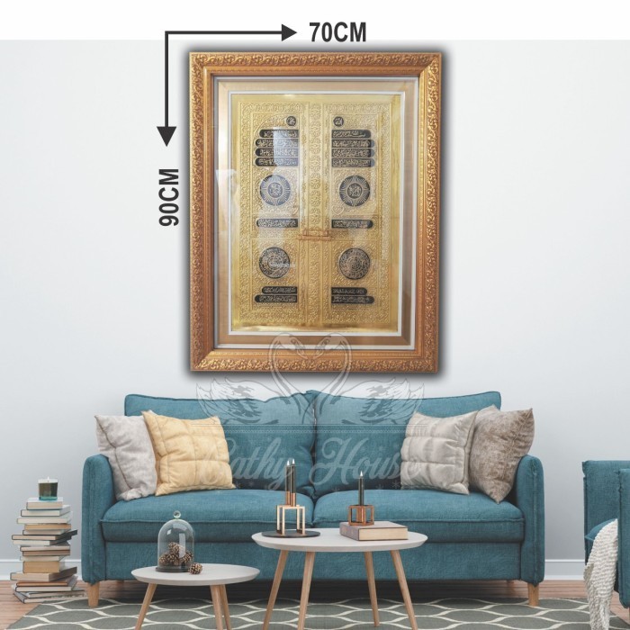Jual Kaligrafi Pintu Ka'Bah Ekslusif Terbaru/ Pintu Kabah 72X92 ...