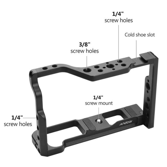 Jual Casing Keren Andoer Rig Cage Wooden Hand Grip Smallrig Fujifilm ...