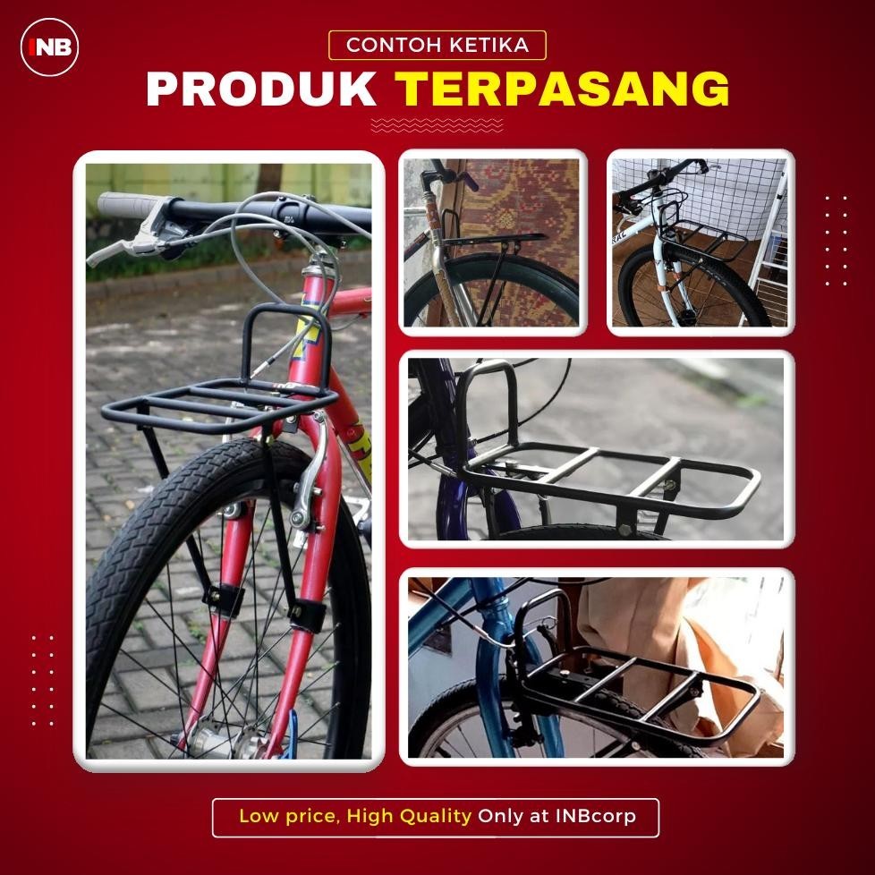 Jual rg-4 RAK PANNIER DEPAN SEPEDA CLASIC / FRONT RACK Keranjang sepeda ...