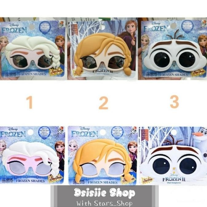 Jual Sun Staches Character Frozen Elsa Anna Olaf Ori / Sunglasses ...