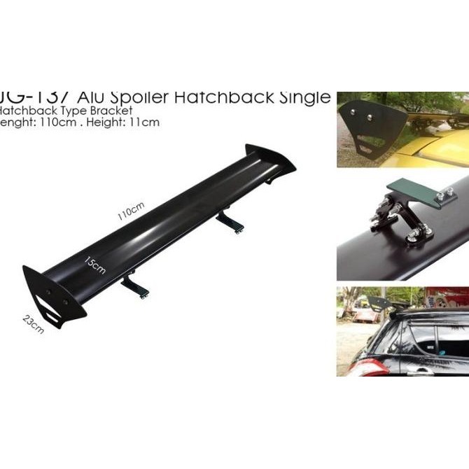 Jual Spoiler GT Wing Bagasi Mobil Hatchback JG-137 Aluminium | Shopee Indonesia