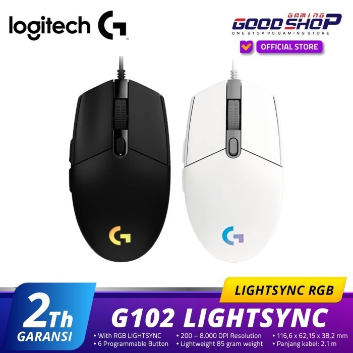 Jual Logitech G102 V2 Lightsync - Gaming Mouse | Shopee Indonesia