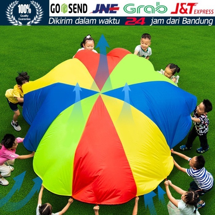 Jual 3M Rainbow Parachute Montessori Games Kindergarten (Parasut ...