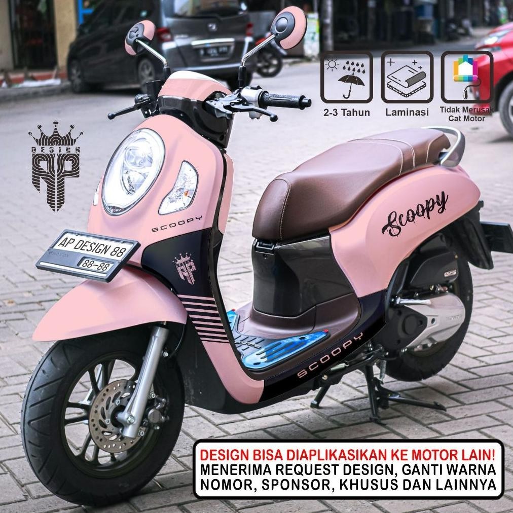 Jual decal sticker scoopy full body FI scopy dekal stiker scoopy skopi karbu 2010 2011 2012 2013 ...
